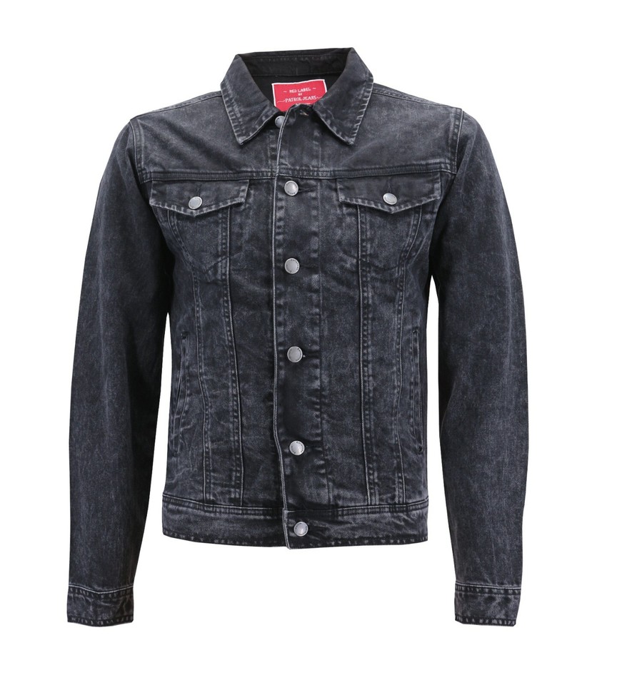 Red Label Men’s Premium Casual Faded Denim Jean Button Up Cotton Slim ...