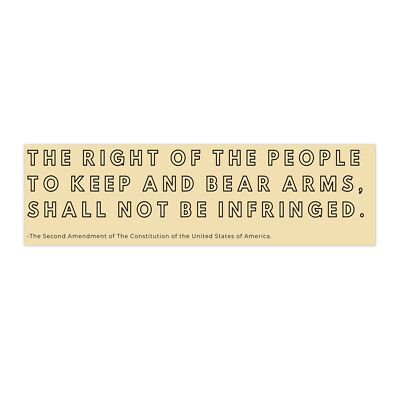Second Amendment Premium Quality, Vinyl, Matte Sticker | eBay
