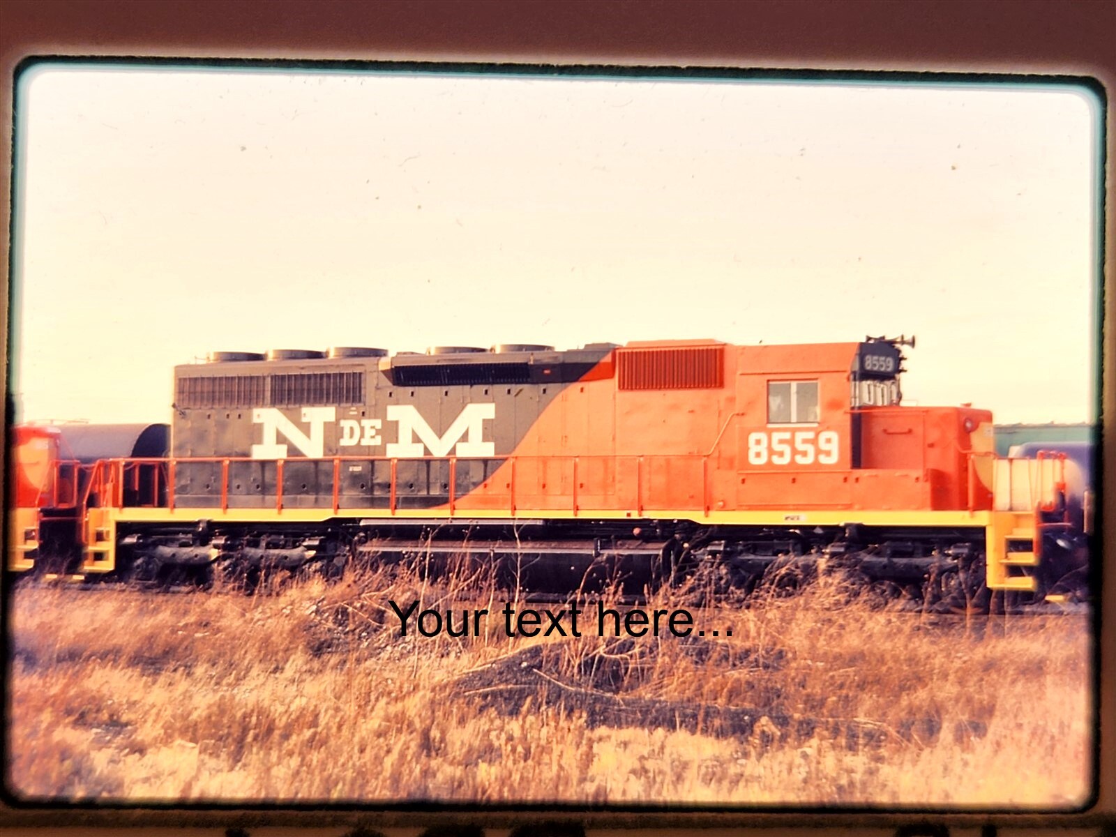 4241 Duplicate Slide NdeM 8559 SD40 at Forestview, IL 1971 | eBay