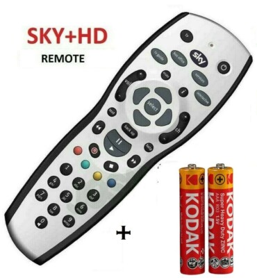 NEW SKY + PLUS HD BOX REMOTE CONTROL 2021 REV10 REPLACEMENT + BATTERIES ...