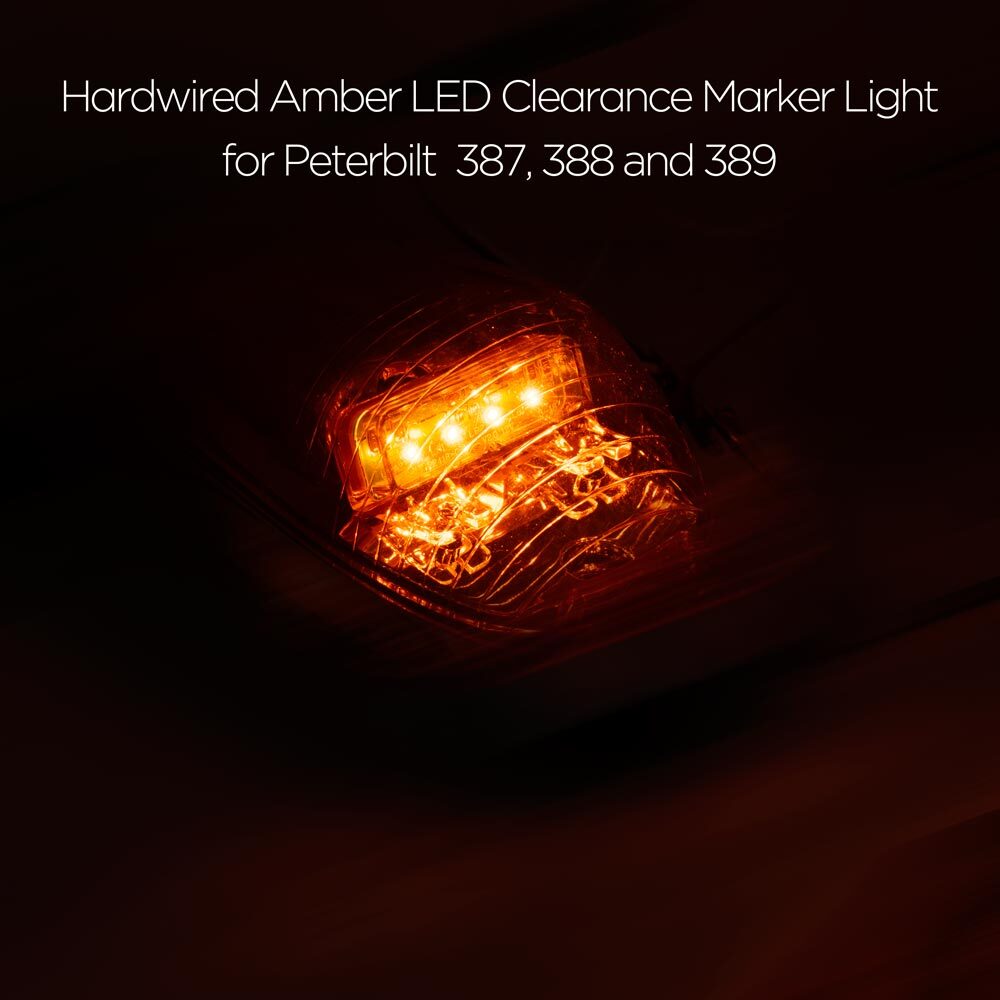 Pro LED 6049A Amber LED Clearance Marker Light - Replaces Peterbilt P54 ...