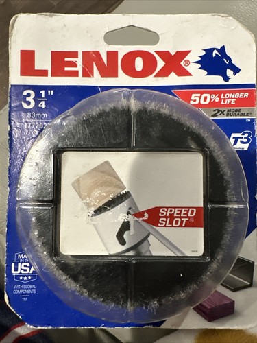 LENOX Tools 3 1/4” T3 Bi-Metal Speed Slot Hole Saw 1772023 - NEW! | eBay