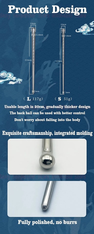 Graduated Male Stainless Steel Urethral Dilator Sound Penis Plug NEW | eBay