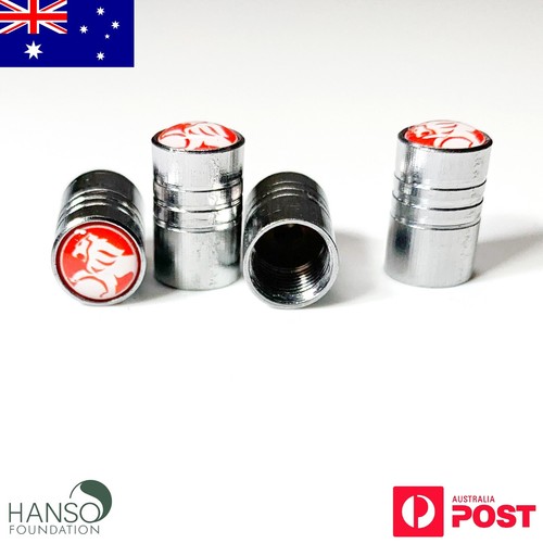 For Holden Commodore Colorado Stainless Tyre Cap Valve Car Lion SS VT ...