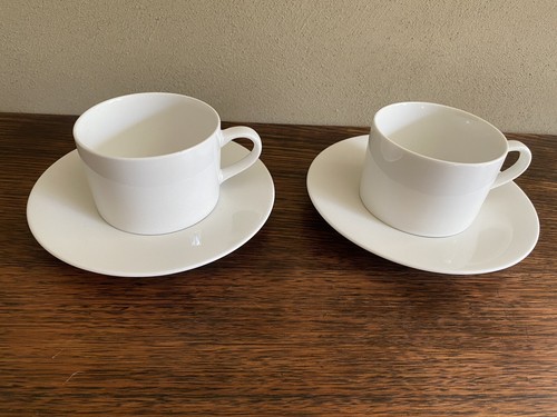2 X MAXWELL & WILLIAMS DESIGNER HOMEWARES WHITE PORCELAIN COUP CUP ...