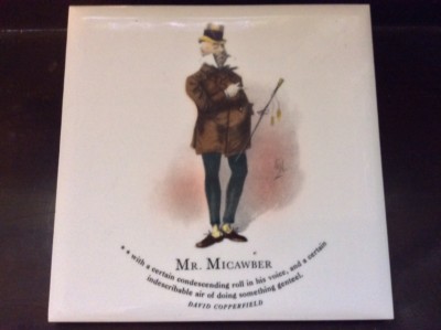 Charles Dickens Character Tiles - Mr. Micawber - David Copperfield ...