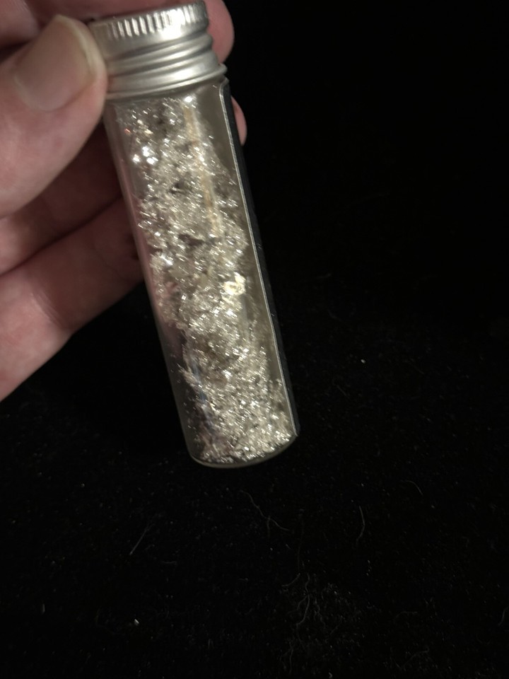 SILVER - CRYSTAL - BULLION Sealed In Glass Vial 4g (grams) .999 Fine ...