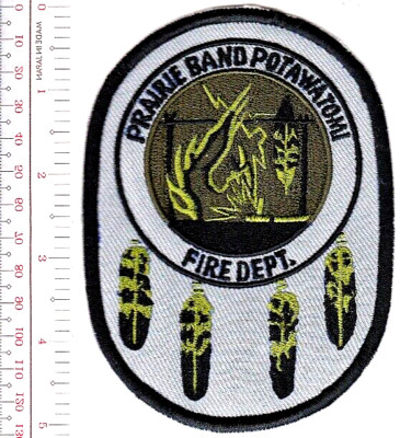 American Indian Tribe Fire Dept Kansas Prairie Band of Potawatomi NO ...