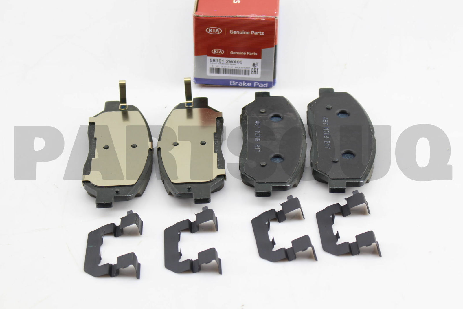581012WA00 Genuine Hyundai / KIA PAD KIT-FRONT DISC BRAKE | eBay