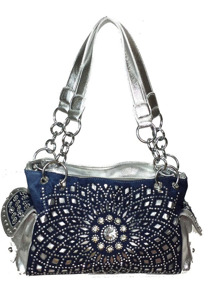 Zzfab Starburst Gem Concealed & Carry Purse Rhinestone Western Handbags ...