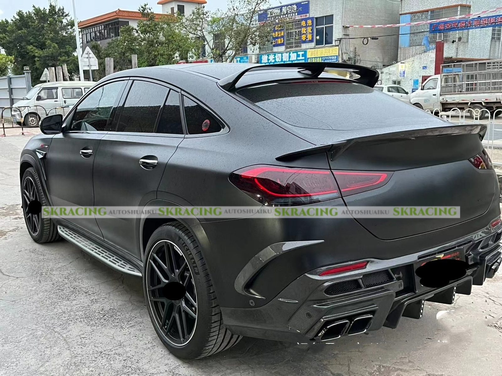 Forged Carbon Fiber Rear Wing Fits For Benz W167 C167 GLE450 GLE63 ...