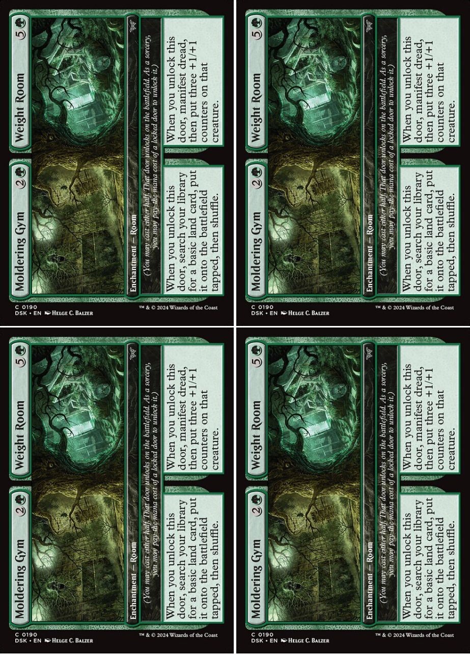 MTG - 4x MOLDERING GYM // WEIGHT ROOM - Duskmourn (C) | eBay