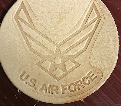 ACRYLIC Leather Embossing Stamp - AIR FORCE INSIGNIA - for Veg Tanned ...