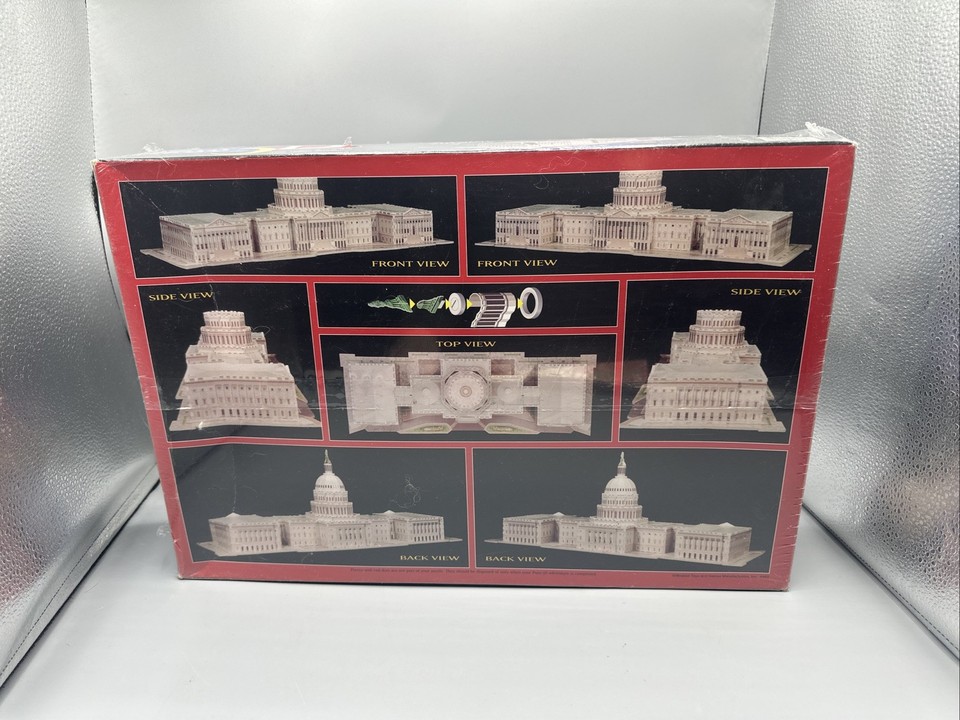 New VTG Puzz3D US Capitol Building 3D Puzzle Sealed 1994 718 pc Milton ...