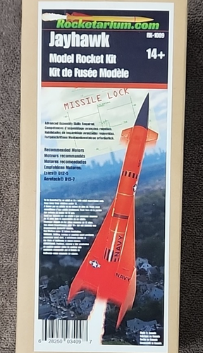 Rocketarium Jayhawk #1009 New Flying Model Rocket Kit Free Shipping! No ...