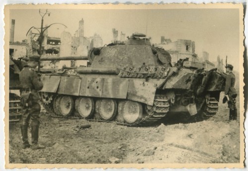 GERMAN WWII ARCHIVE PHOTO: WEHRMACHT PANZER V PANTHER TANK Sd.Kfz. 171 ...