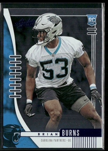 2019 Panini Absolute Blue Brian Burns #146 Carolina Panthers | eBay