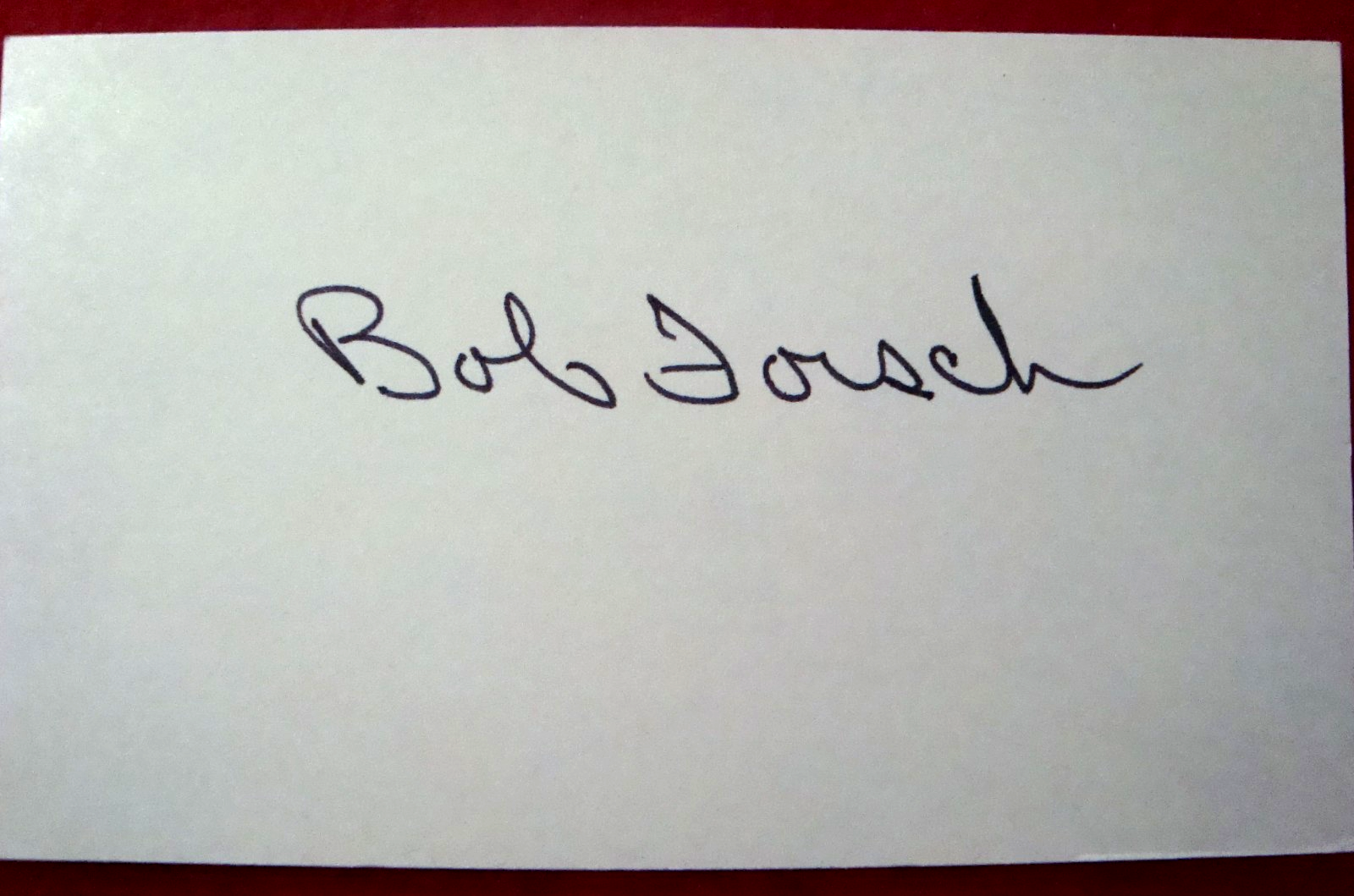 BOB FORSCH SIGNED 3X5 AUTOGRAPH & 4 BASEBALL CARDS ST. LOUIS CARDINALS ...