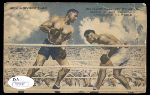 Jack Dempsey Signed Memorabilia. 1940s Postcard JSA Authenticated | eBay