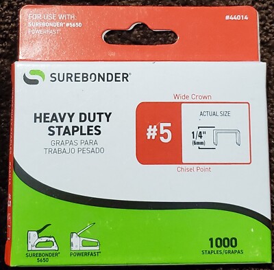 1/4" Powerfast / Swingline 101 Heavy Duty Staples, Stanley, Do it, Ace ...