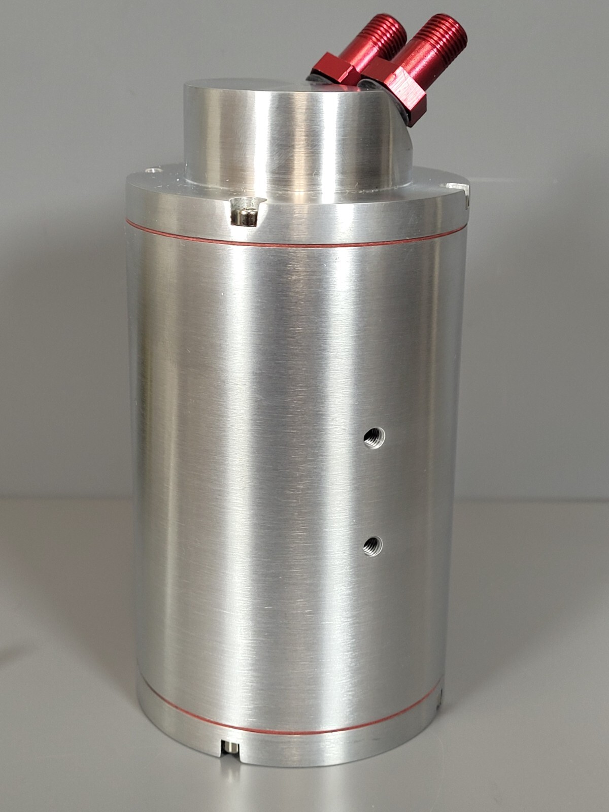 Billet Aluminum Racing Engine Oil Catch Reservoir Tank + Hose Indicator ...