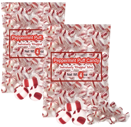 Soft Peppermint Puffs, Soft Peppermint Candy, Soft Mints Individually ...
