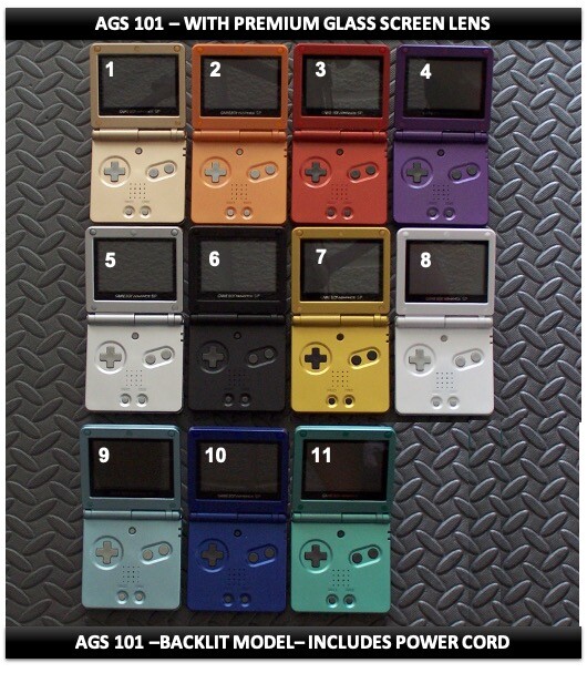 Nintendo Game Boy Advance GBA SP System AGS 101 Brighter Screen Pick ...