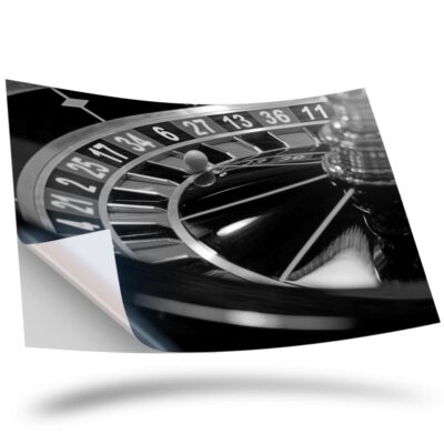 1 x Vinyl Sticker A1 - BW - Roulette Wheel Casino #39421 | eBay UK