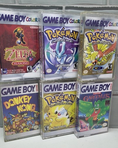 Nintendo Game Boy Color | Gameboy Advance GBA Custom Cassette Case w ...