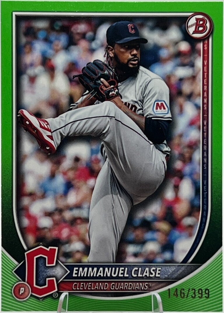 2025 Bowman - Emmanuel Clase #15 Neon Green /399 for sale online | eBay