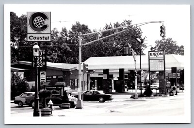 Madison NJ New Jersey~Coastal & Exxon Gas Stations~c1994 Morris Co RPPC ...