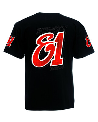 Hells Angels Support 81 T-shirt Black "Support 81 World" New Big Red ...