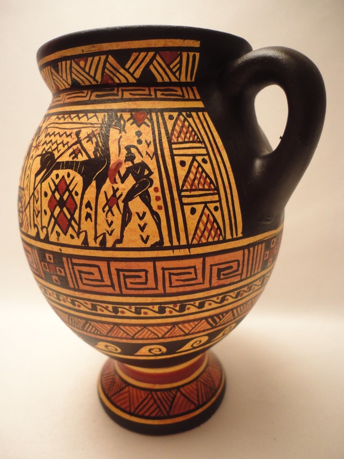 Archaeological Greek Pottery Art Rare 900 BC Geometric Painted Vase ...