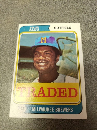 1974 Topps #485T Felipe Alou Baseball Milwaukee Brewers | eBay