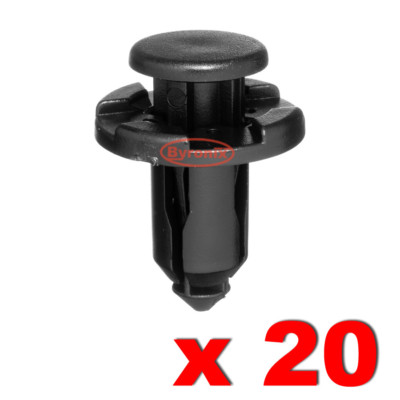 BUMPER & GRILLE COVER CLIPS FOR SUBARU PLASTIC 10mm PUSH IN FIT Rivet X ...