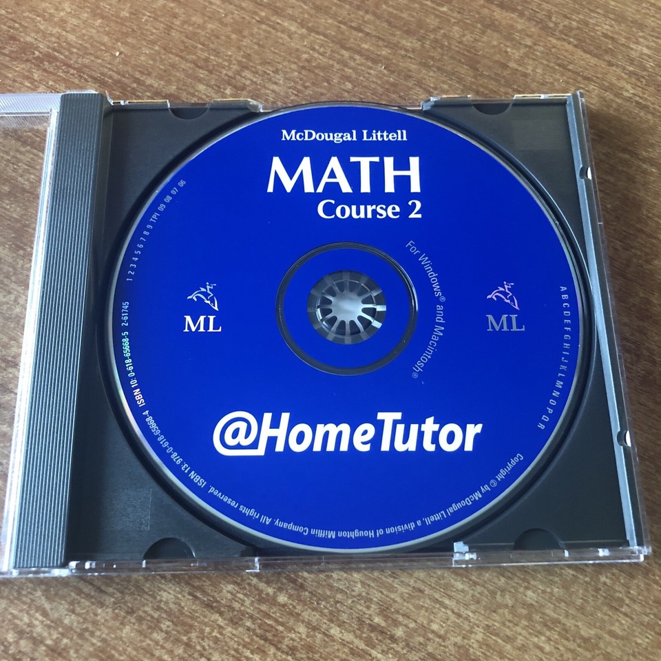 McDougal Littell Home Tutor Diagnostic Middle School Math Course 2 on ...