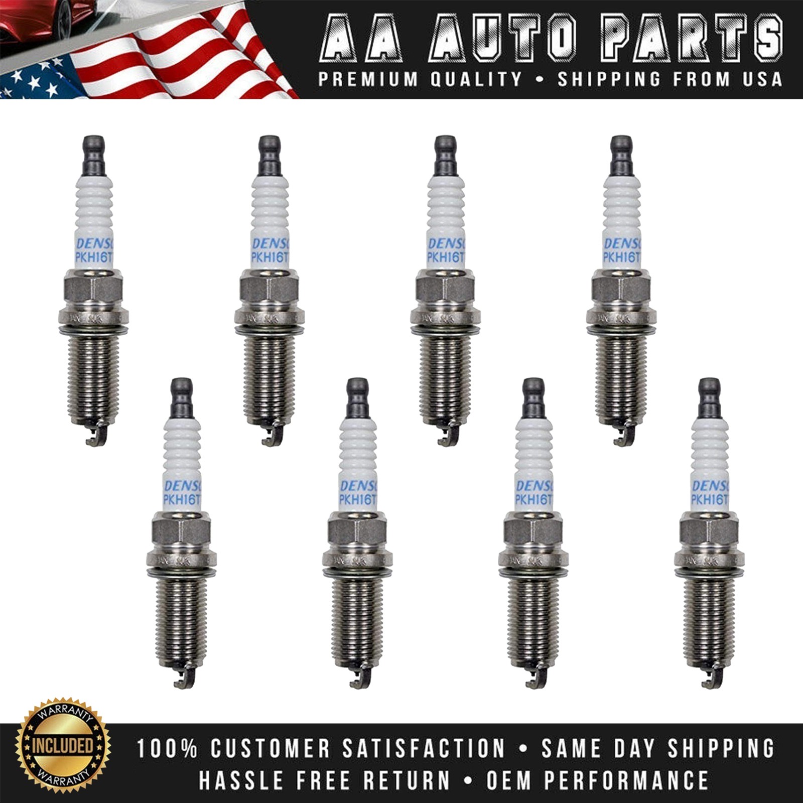 8 Performance Ignition Coil & 8 Denso Platinum Spark Plug for Lincoln ...