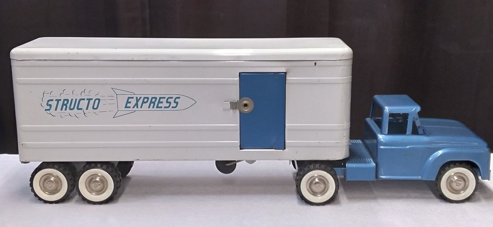 Vintage Structo Express Truck & Trailer Pressed Steel | eBay