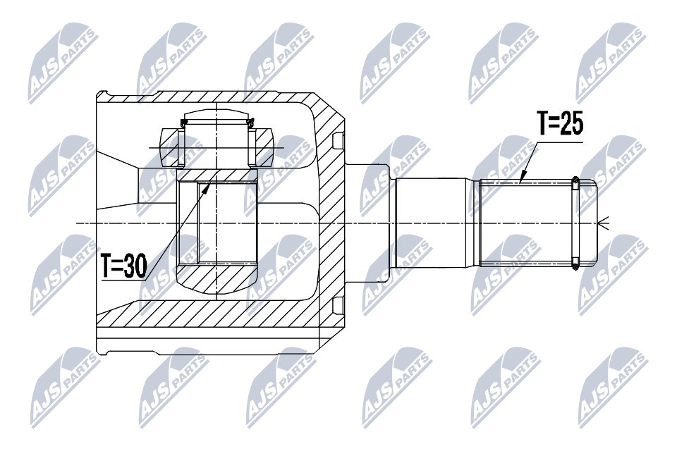 DRIVESHAFT CV JOINT KIT NPW-HY-501 NTY NEW OE REPLACEMENT | eBay UK