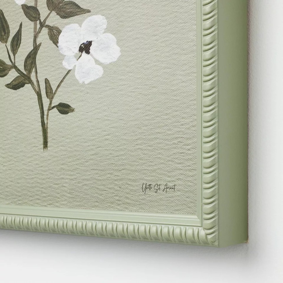 (Set of 3) 12"x16" Flower Framed Arts - Threshold designed with Studio ...