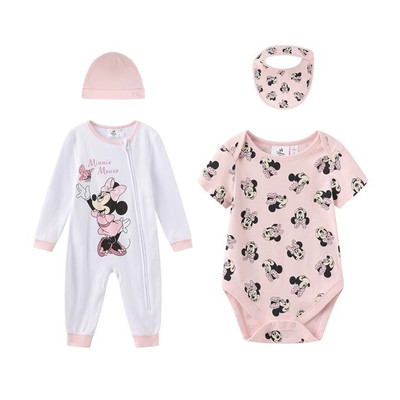 Character Baby Kids 4 Piece Romper Rompers Sleep Suit Long Sleeve ...