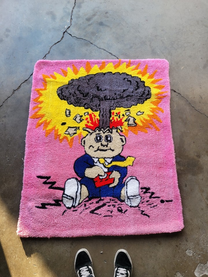 Adam Bomb custom tufted rug | eBay