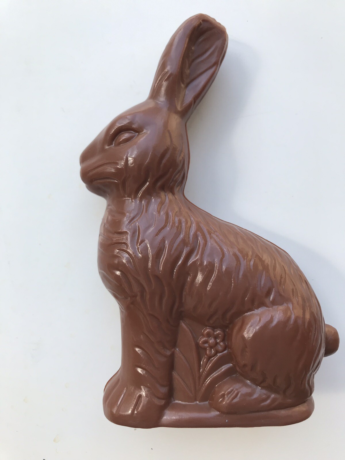 Fake Chocolate Bunny Rabbit Shaped Easter Plastic Candy Container 6.25 ...