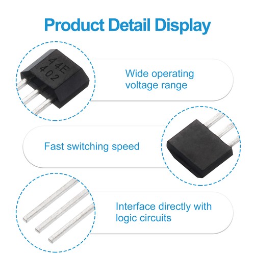 Hall Effect Sensors 10Pcs Magnetic Detector Hall Switch Single Pole ...