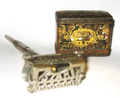 1864 STAR Safety RAZOR by Kampfe Bros., Complete w/ Original STORAGE ...