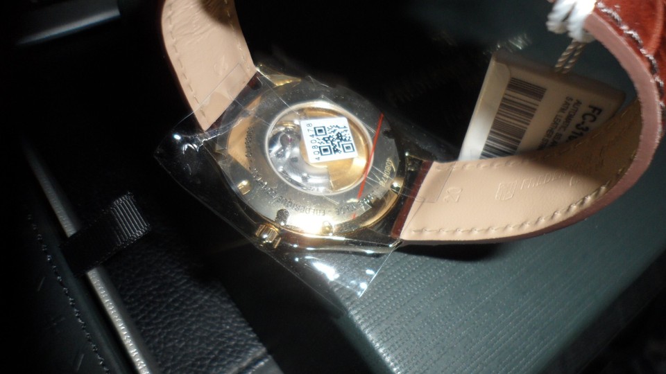 Frederique Constant Men's Classic Automatic Gold with Brown Leather FC ...
