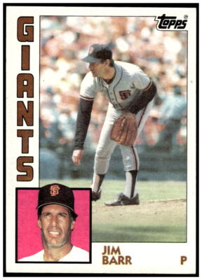 1984 Topps #282 Jim Barr EX/NM | eBay