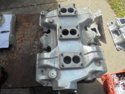 Aluminum Intake TRI POWER Offenhauser OLDS # 5028 IHRA NHRA RAT ROD Hot ...