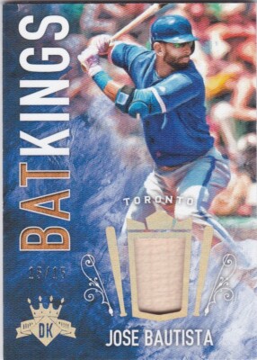 2017 Diamond Kings - JOSE BAUTISTA - Bat Kings Game Bat - BLUE JAYS #15 ...