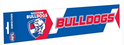 Western Bulldogs Official AFL Team Logo Car Bumper Sticker 30.5cm x 7 ...